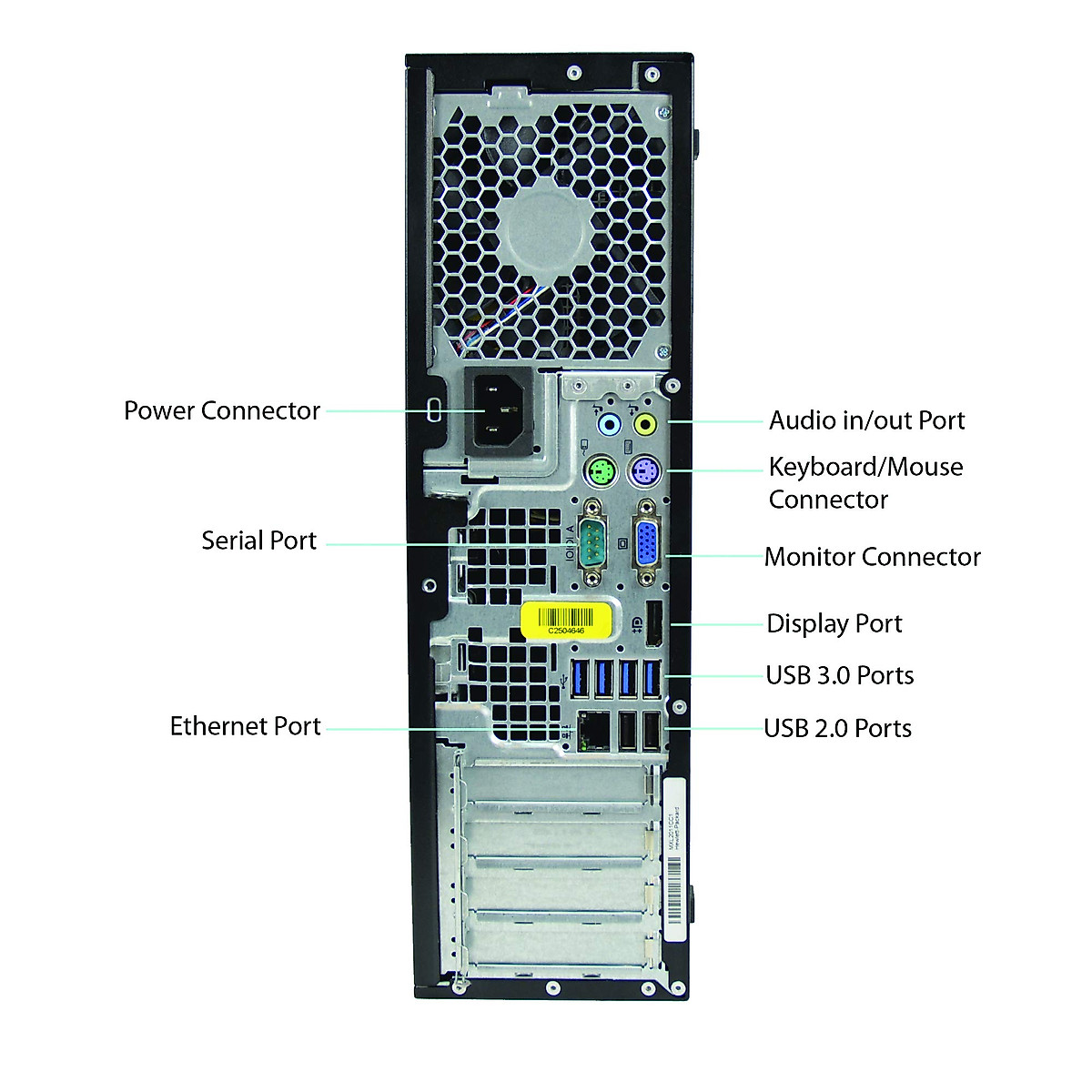 HP Compaq Pro 6300-SFF, Core i5-2400 3.1GHz, 16GB RAM, 240GB Solid State Drive, DVDRW, Windows 10 Pro 64bit, (Renewed)