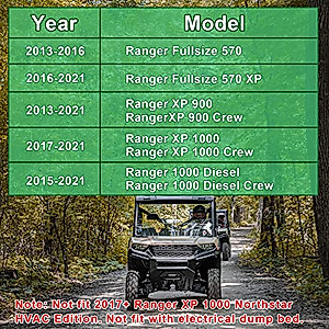 UTV Ranger Lift Kit - StarknightMT 3" Ranger Front & Rear Bracket Lift Kit Compatible with Polaris Ranger 570 Fullsize/XP 570/XP 900/ XP 1000/1000 Diesel 2013-2022