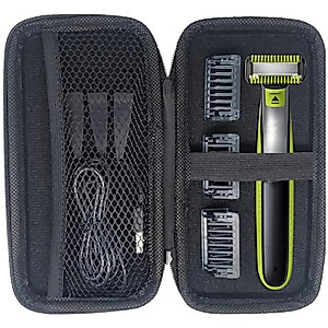 INVODA Electric Shaver Case for Norelco One Shaver Blade Razor Case Showerproof Body Hair Trimmer and Groomer for Men Storage Box EVA Protective Shaver Hard Case