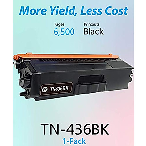 MM MUCH & MORE Compatible Toner Cartridge Replacement for Brother TN436 TN-436 TN-436BK use for HL-8260CDW L8360CDWT MFC-L8690CDW L8900CDW L8610CDW DCP-L8410CDW Printers (Black)