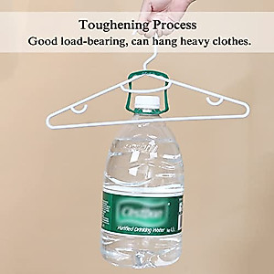 COKUERA Home Plastic Hangers 20 Pack, Durable Clothes Hanger with Hooks, Thick Strong Standard Closet Clothing Hangers for Coat, Shirt, Pants, Ties (Orange)