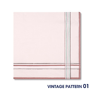 Selected Hanky 100% Cotton Men's Handkerchief 6 Piece Gift Set