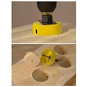 BINOTA Wood Hole Saw Set 16PC for PVC, Plastic, Gypsum Board, Composite Board and Density Board, Kit 19-127mm