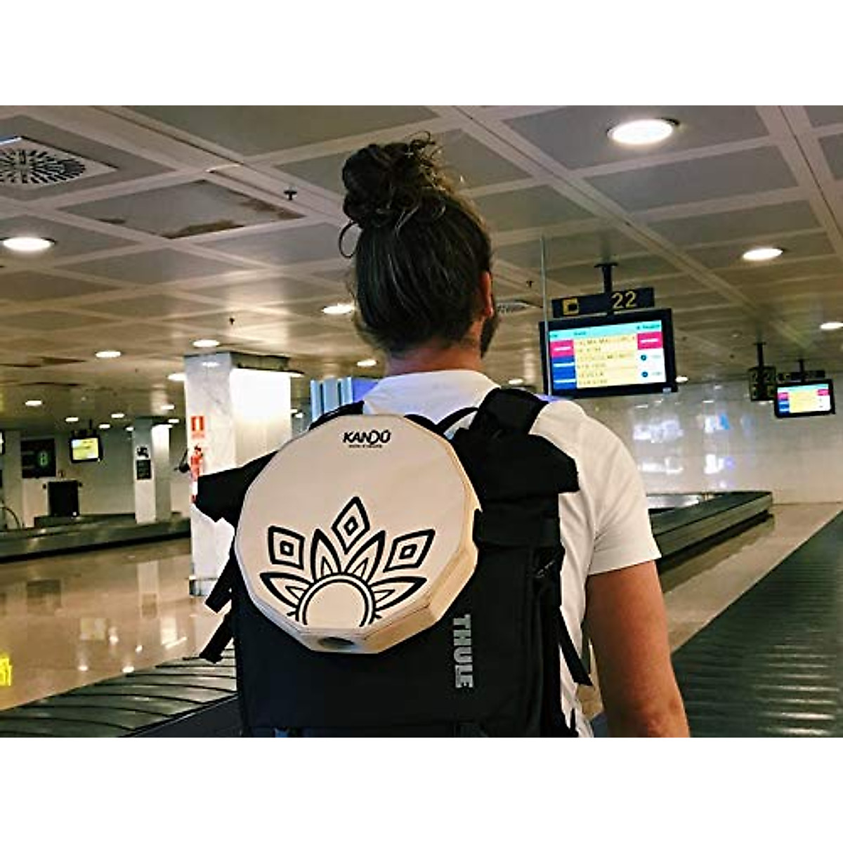 KTÄK -The First Handcrafted, Hand Drum Percussion, Two-Sound Cajón Body Snare, Portable Cajon by Kandu (Natural Wood/Black Logo)