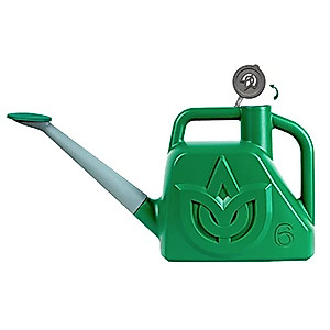 XXXFLOWER 1.5 Gallon Green Watering Can Outdoor Garden Flower Plant, Lightweight 6 L Water Cans with Detachable Nozzle Watering Pot for Office House Garden