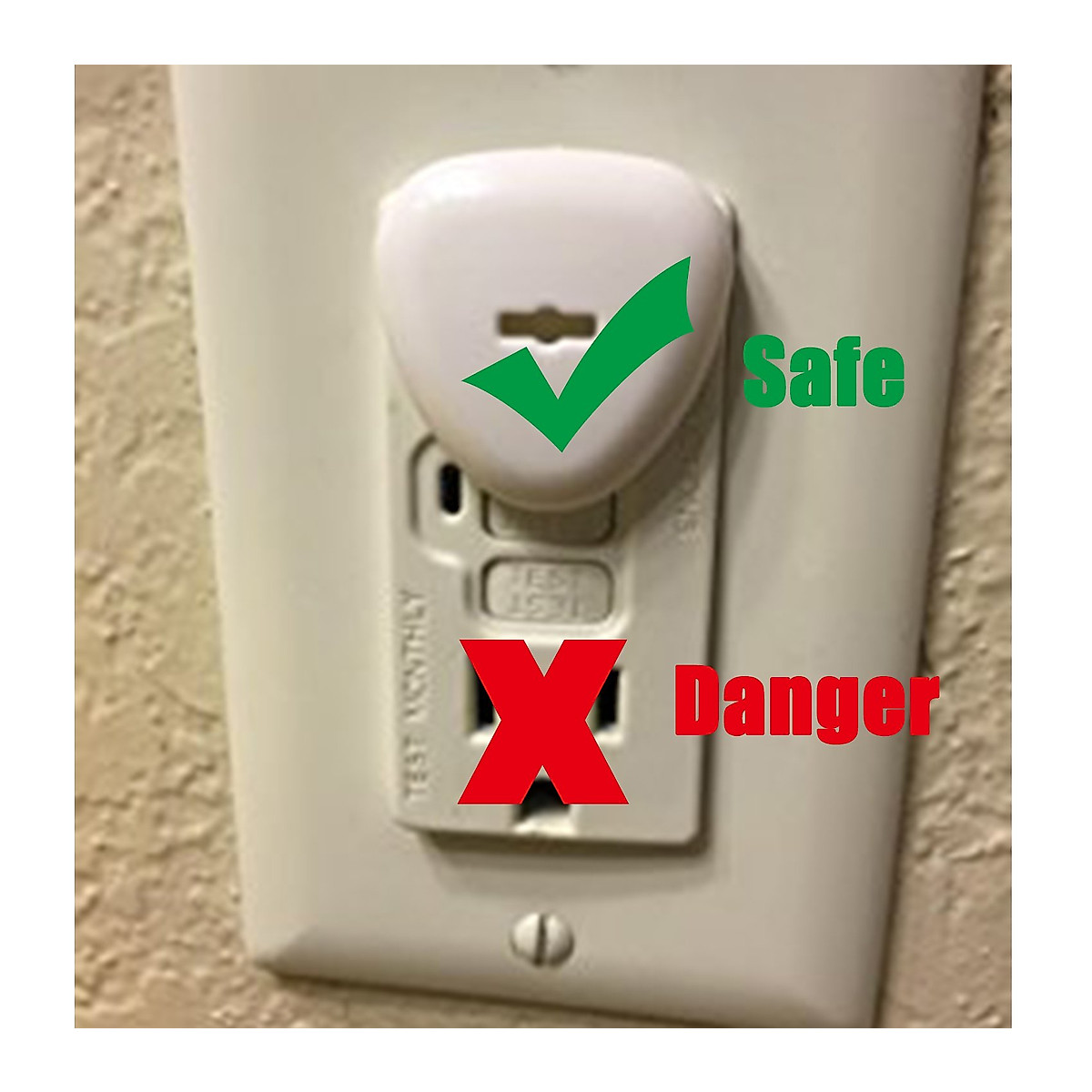 UCLEVER Outlet Plug Covers Baby Proofing Electric Protector Caps Kit for Child Safety (24 Plugs + 4 Keys)