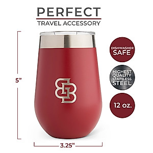 Wine Tumbler with Lid Insulated Set of 2 - Perfect Glft for women or men. Includes Portable Durable Tote for Boating, Beach, Travel Designed by Bruno Bianci