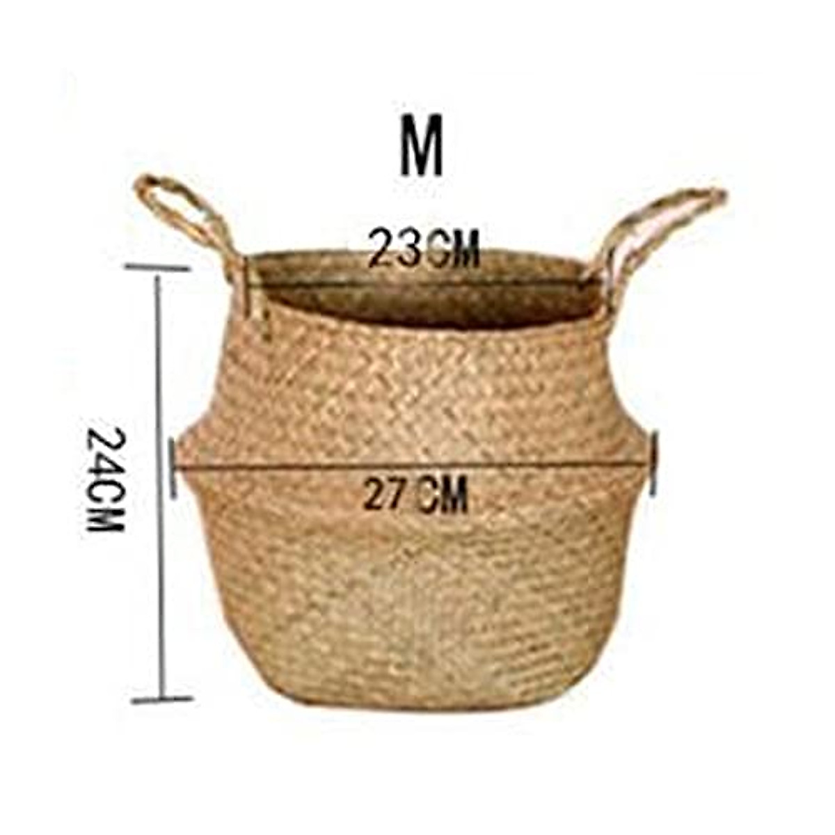 UXZDX Wicker Woven Basket Rattan Hanging Flowerpot Flowerpot Dirty Clothes Basket Storage Basket
