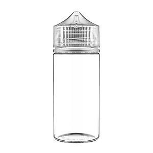 BOTTLES Chubby Gorilla - 100ML Unicorn Bottle - Clear Bottle Natural Cap - V3 (3 PACK)