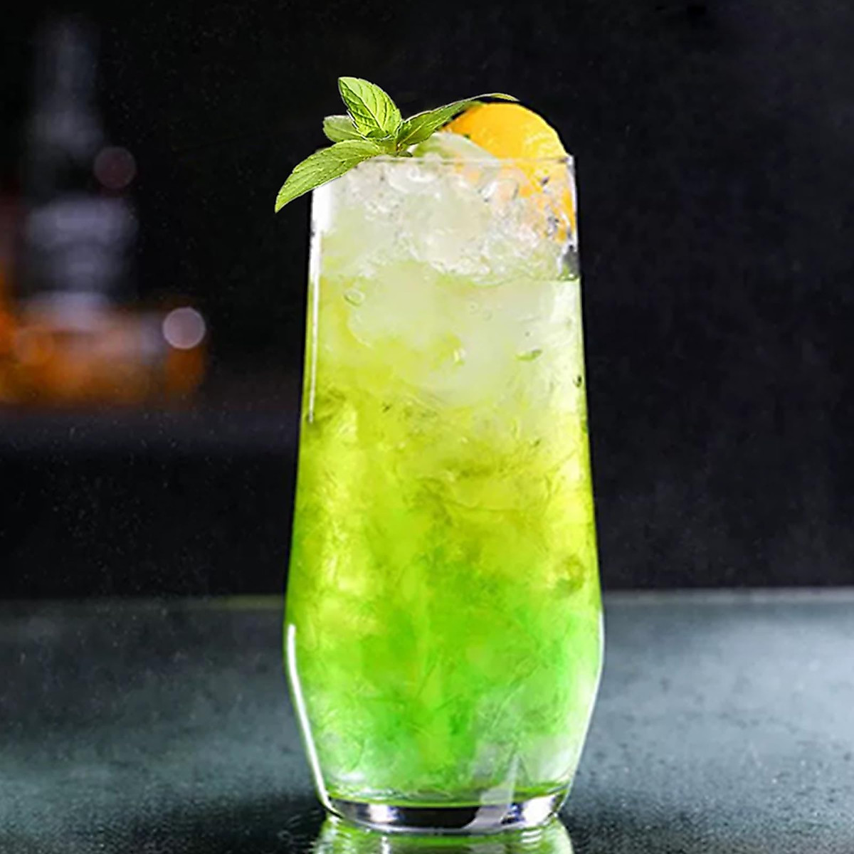 Cadamada 18oz Drinking Glasses, Highball Glasses Set of 12,Sutiable for Glasses for Wine, Iced Tea Glasses,Mojito Kit,Cocktails, Drinks, Office, Parties, Weddings and Gifts