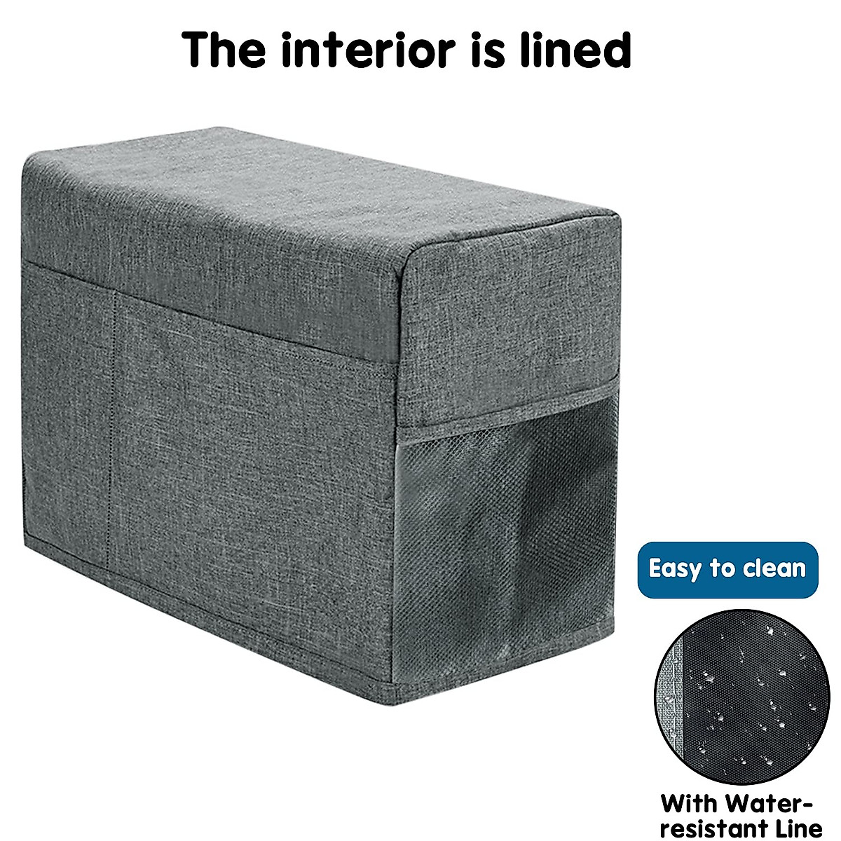 Boczif Sewing Machine Cover, Protective Cover with Essentials Storage Pockets, Sewing Machine Cover Dust Cover Compatible with Most Standard Singer Brother Machines and Accessories