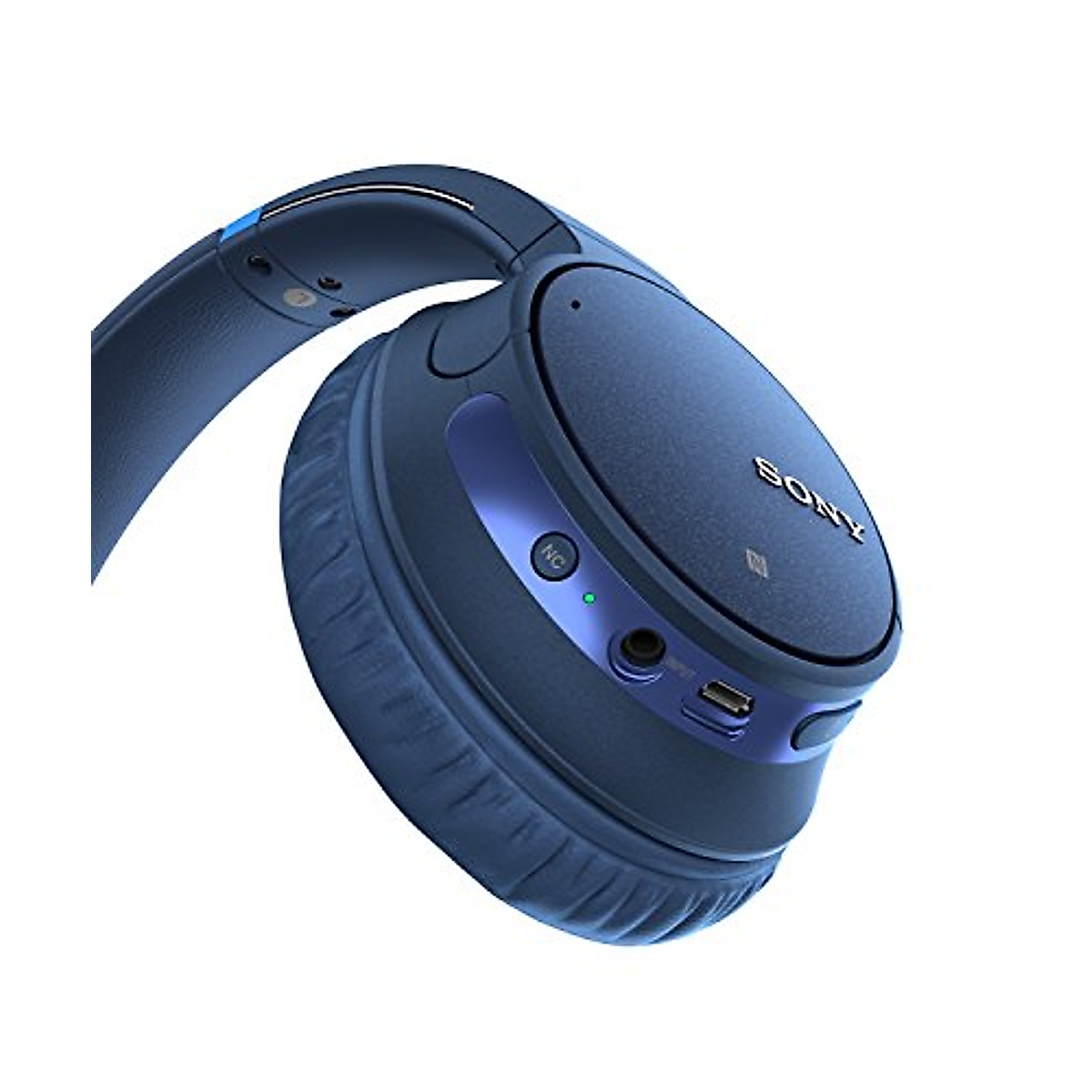 Sony Noise Cancelling Headphones WHCH700N: Wireless Bluetooth Over the Ear Headset with Mic for phone-call and Alexa voice control - Blue