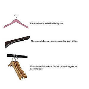 Children's Blue Finish Wood Top Hangers (Set of 5)