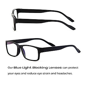 Readerest Blue Light Blocking Reading Glasses, UV Protection, Blue Light Glasses Men No Magnification