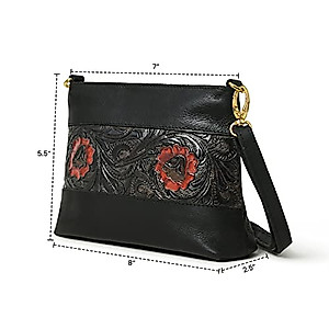 ADYAN Small Crossbody Bags for Women Leather Hobo Handbags Shoulder Bag Ladies Everyday Purse