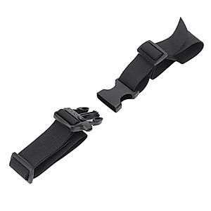 Jenngaoo Backpack Sternum Strap, Black Adjustable Backpack Strap Kids School Bag Non Slip Backpack Straps for Universal Outdoor Mountaineering Bag