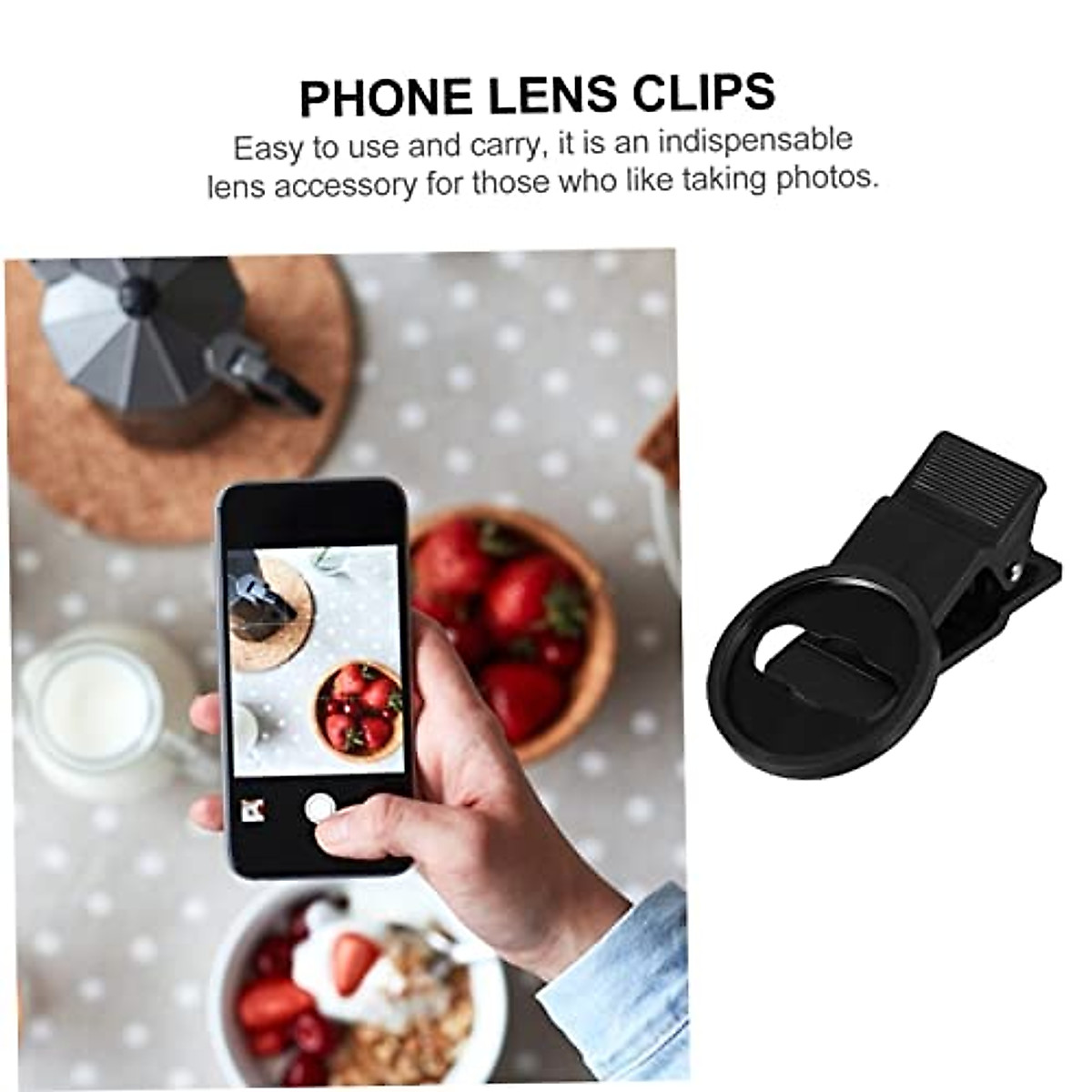 Hemobllo 4 Pcs Phone Lens Clip Fotos Camera Filter Camera Lenses Fish Eyes Lens Cell Phone Camera Lens Kit Fisheye Lens for Phone Universal Phone Photo Lens Clips Phone Lens Clips Kit Phone