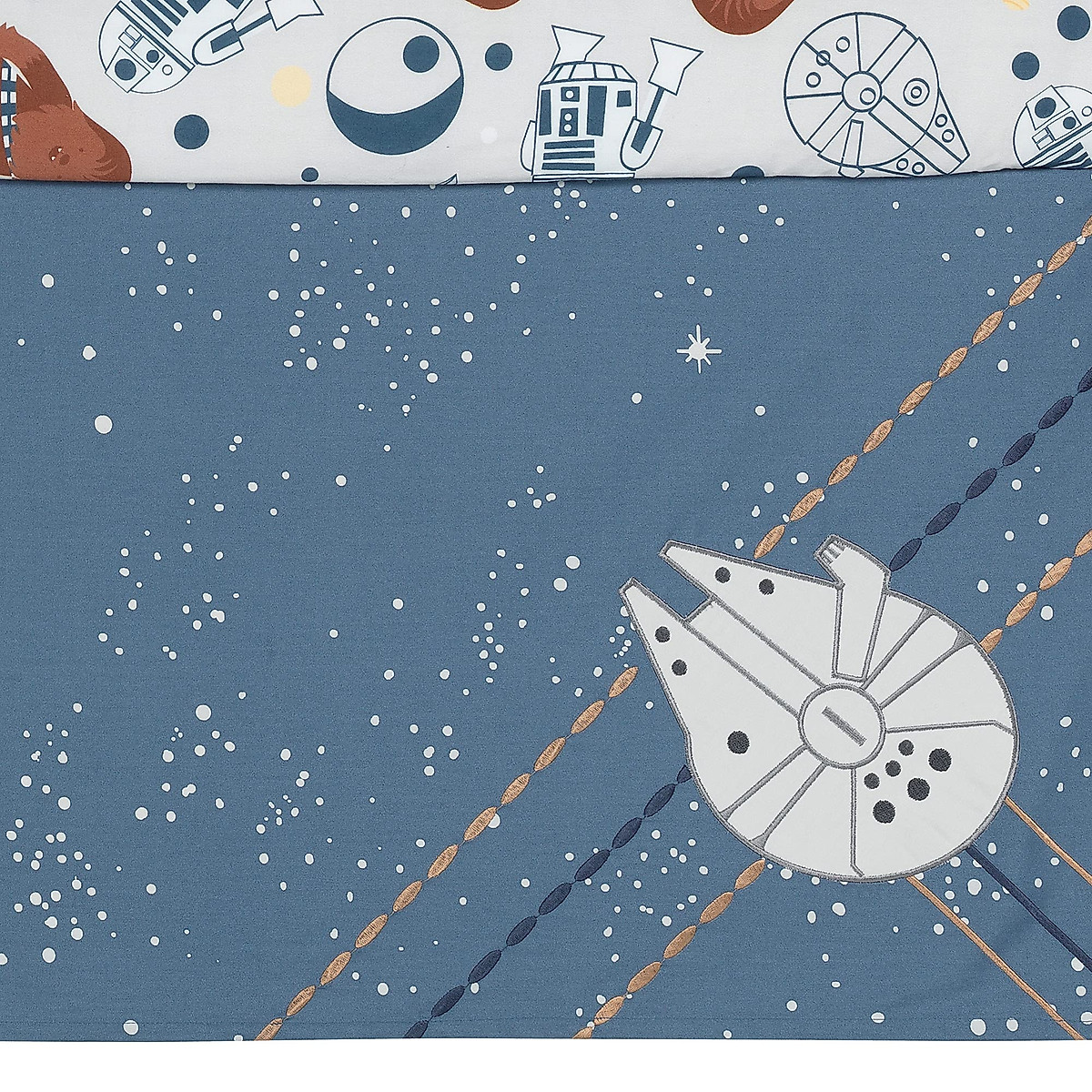 Lambs & Ivy Star Wars Signature Millennium Falcon 3-Piece Baby Crib Bedding Set