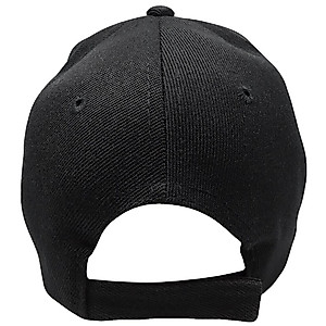 Trade Winds Marines USMC EGA Emblem Insignia Marine Corps Swirl Black Acrylic Adjustable Embroidered Baseball Hat Cap - Officially Licensed