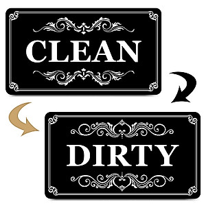 Dirty Clean Dishwasher Magnet,Dishwasher Magnet Clean Dirty Sign Magnet for Dishwasher Dish Bin That Says Clean or Dirty Dish Washer Refrigerator for Kitchen Organization and Storage Necessities