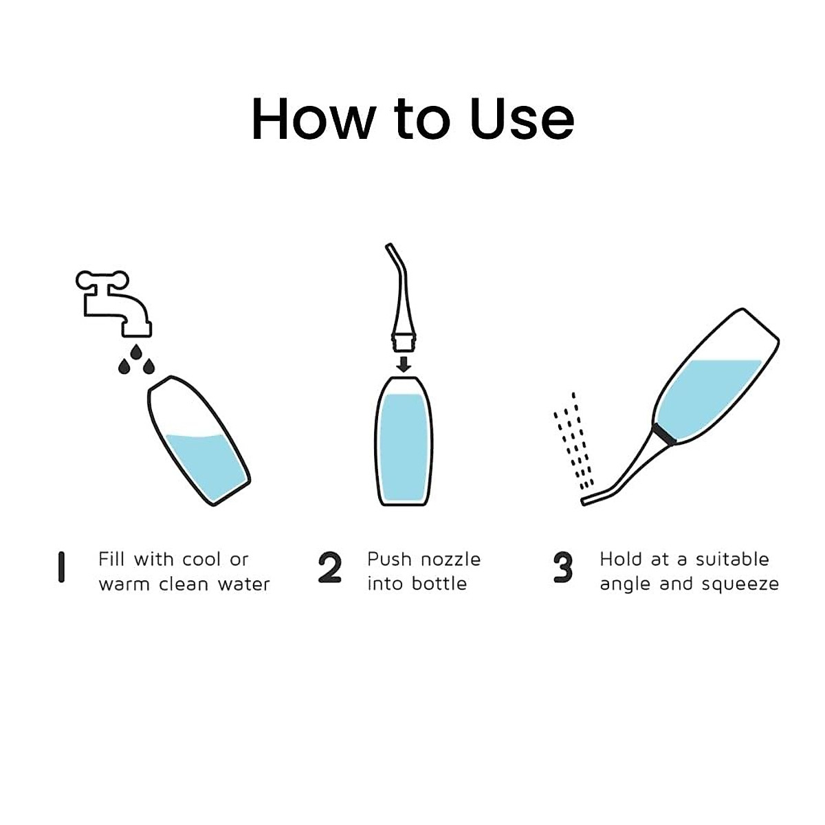 BIDOO The Universal, Portable Bidet (Pink Salt) with Cap and Travel Bag l Replaces Wet Wipes and Shower Toilet l Peri Bottle for Postpartum l Elder Care l New Moms l Pre and Post-Intimacy