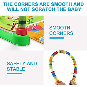 WYSWYG Baby Play Mat Baby Play Gym Activity Mat Kick and Play Piano Gym Activity Center for Baby with Music and Light 0 3 6 12 Months