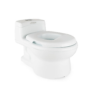 The First Years Super Pooper Potty Training Toilet — White — 2-in-1 Toddler Toilet Seat and Potty Chair