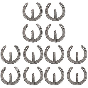 HANABASS Office Decor Office Decor Cat Towel Hooks 12 Pcs Horseshoe Wall Hanging Holder Storage Holder Hanger Wall Hanging Hook Hooks Cast Iron Carver S Olde Iron Vintage Decor Vintage Decor