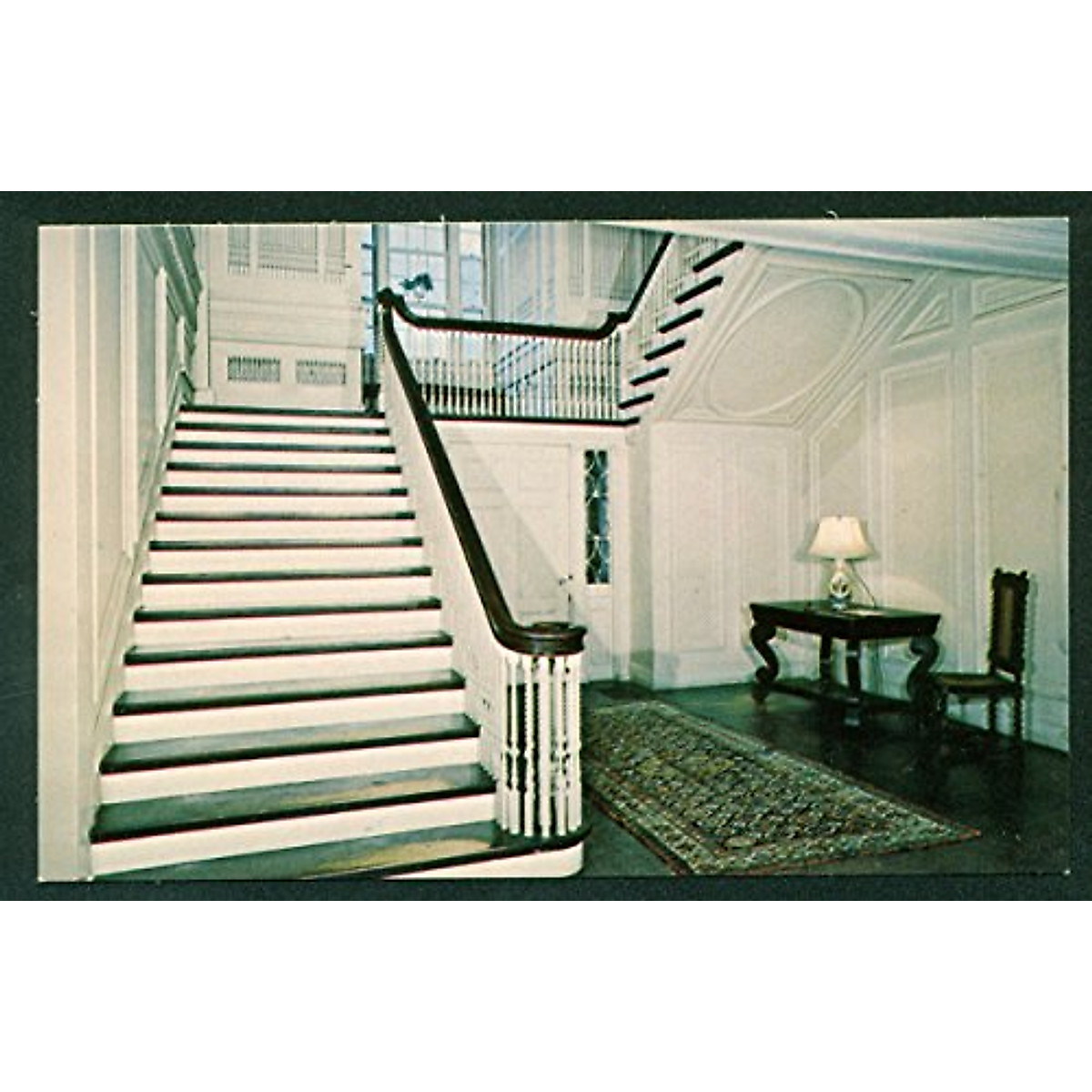 Hildene Historic Home Robert Todd Lincoln Main Staircase Vintage Postcard