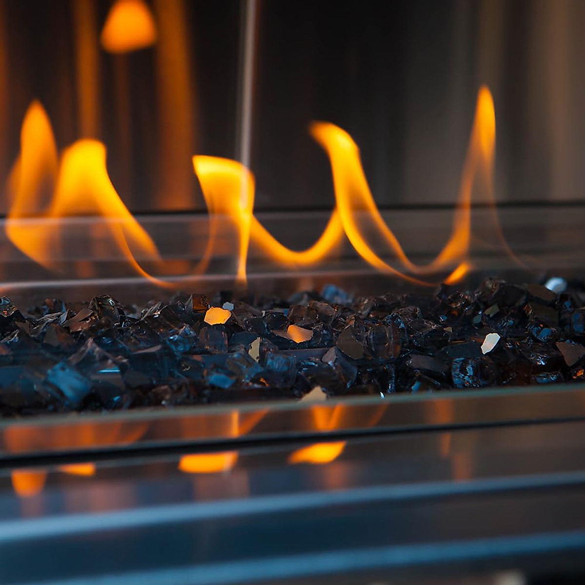 Firegear Line of Fire Match Light Ignition Gas Fire Pit Burner Kit with Drop Pan, 72x16-Inch Pan, 69x10-Inch H Burner, Natural Gas (LOF-7216HMT-N)