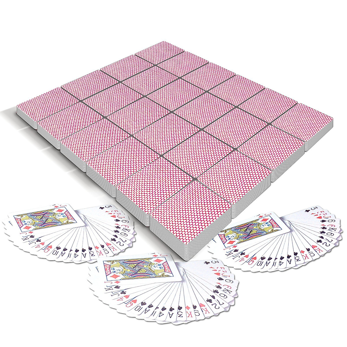 Gamie Mini Playing Cards - Pack of 20 Decks - Poker Cards - Miniature 1.5 Inch Card Set - Small Casino Game Cards for Kids, and Adults - Great Novelty Gift, Party Favor for Boys and Girls