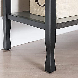 Leick Home Chisel & Forge Corner Computer Desk, Smoke Gray/Matte Black