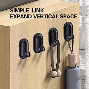 XZHXFXAdhesive Hooks,Matte Black Towel Hook,Sticky Hanger for Kitchen and Door,Bathroom Wall Hooks for Hanging Towel Robe Hat Coat Key,4Packs (Black)