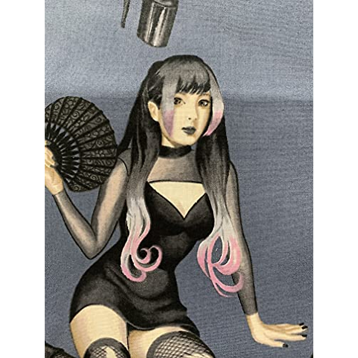 Alexander Henry Haunted House 8827 A Charcoal Gorgeously Goth BTY