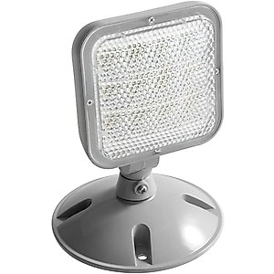 LED ENERGY PLUS Remote Outdoor Emergency Light Head – Single Head LED Lamp - Weatherproof Emergency Exit Lighting – 3.6V OR 9.6V Volts, 1.7 Watts (1 Pack)