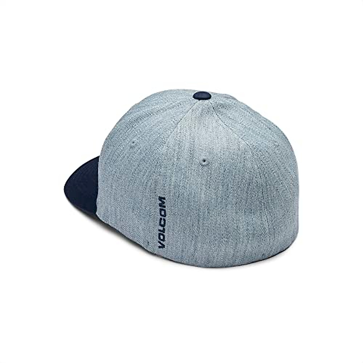 Volcom Men's Regular Full Stone Flexfit Hat, Navy 2, Small/Medium