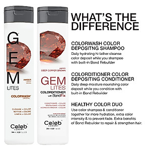 Celeb Luxury Viral Colorwash, Professional Semi-Permanent Hair Color Depositing Shampoo, Teal