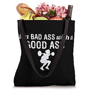 Squat Workout Deadlift Badass Funny Fitness Lover Gift Tote Bag