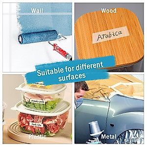 DUIJINYU 9 Rolls Masking Tape Bulk 0.6 Inch - Narrow White Painters Tape General Purpose for Packing Crafting DIY Home Office 3/5 Inch x 22 Yards