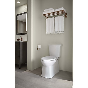 KOHLER 14381-CP Purist Hotelier Bathroom Towel Shelf, Wall-Mount Towel Rack, Bathroom Towel Holder, Polished Chrome