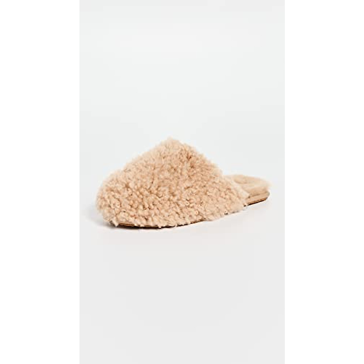 UGG Women's Maxi Curly Slide Slipper, Sand, 7