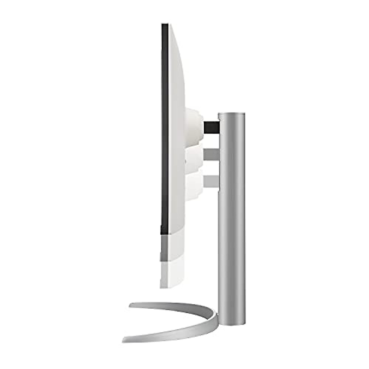 LG 27UP650-W Monitor 27” UHD (3840 x 2160) IPS Display, VESA DisplayHDR 400, DCI-P3 95% Color Gamut, 3-Side Virtually Borderless Display, Height/Pivot/Tilt Adjustable Stand – Silver