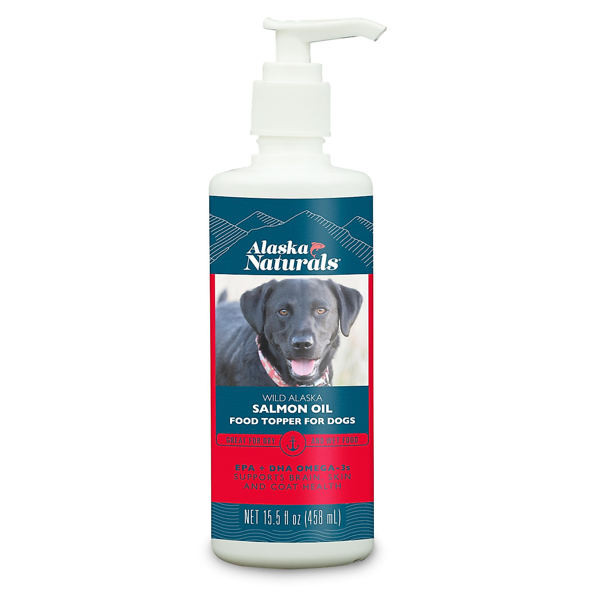 Alaska Naturals Wild Alaska Salmon Oil Food Topper for Dogs