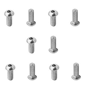 Yinpecly M8x20mm Button Head Socket Cap Screw 304 Stainless Steel Fastener Hex Drive Fully Threaded Cap Bolts Inner Hex Socket Bolts Galvanized 10Pcs