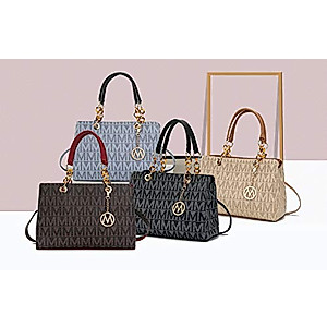 MKF Collection Crossbody Satchel Tote Handbag for Women, Shoulder Bag Vegan Leather Pocketbook – Top Handle Ladies Purse