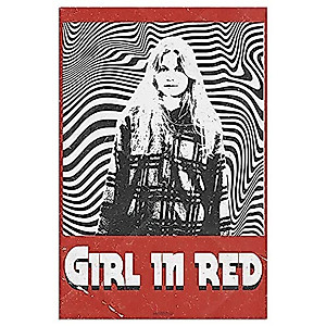 Girl In Red Poster,Turning Red Poster,Canvas Wall Art For Living Room Decor Aesthetic Vintage Posters & Prints Kitchen Pictures Modern Bedroom Dining Hanging Dorm Farmhouse Unframed 12x18 inches