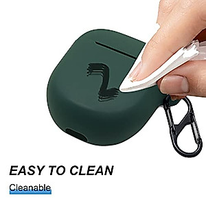 LiZHi for Bose QuietComfort Earbuds II Case Cover 2022, Soft Silicone Skin Cover Shock-Absorbing Protective Case with Keychain for New Bose QuietComfort Earbuds II Case, Black