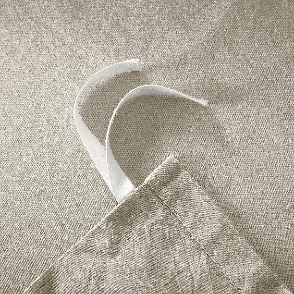 Get Bed Ready Stone Washed Cotton Casual Duvet Cover Set Solid Color Relaxed Modern Style Bedding Natural Wrinkled Lived-in Look (Nude, King)