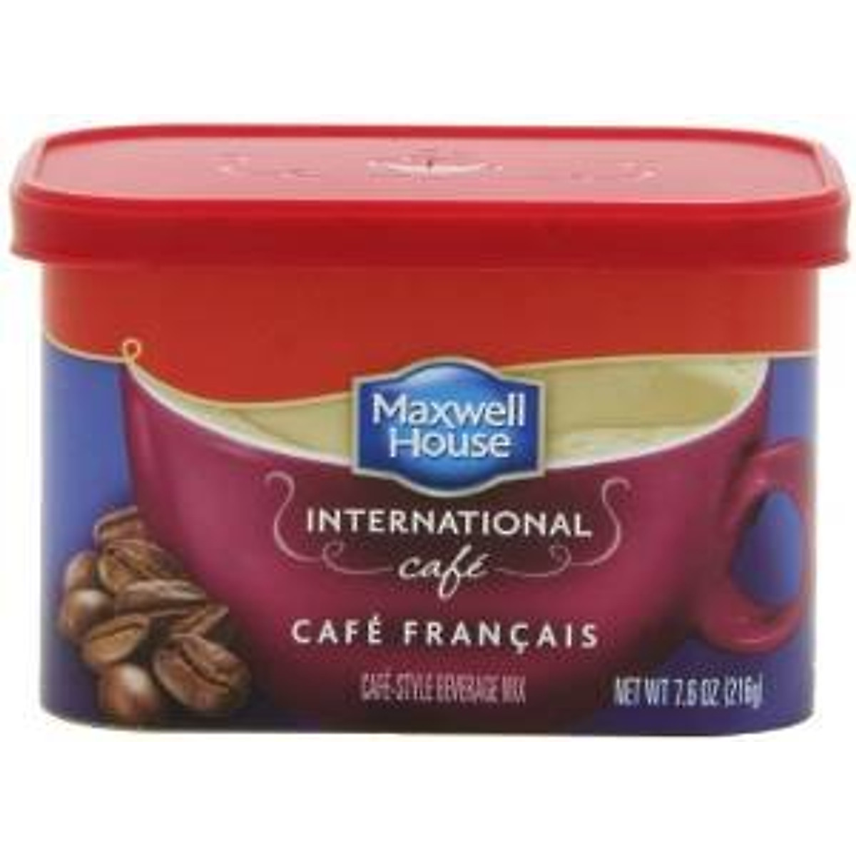Maxwell House International Cafe 4-Can Variety Bundle includes 1-Can Cafe Francais, 7.6 oz + 1-Can French Vanilla, 4 oz + 1-Can Vanilla Caramel, 8.7 oz + 1-Can Cafe Vienna, 9 oz