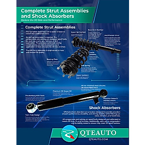 PM Auto Pair Front Left-Right Quick Complete Strut - Coil Spring For 2007-2008 Ford Edge